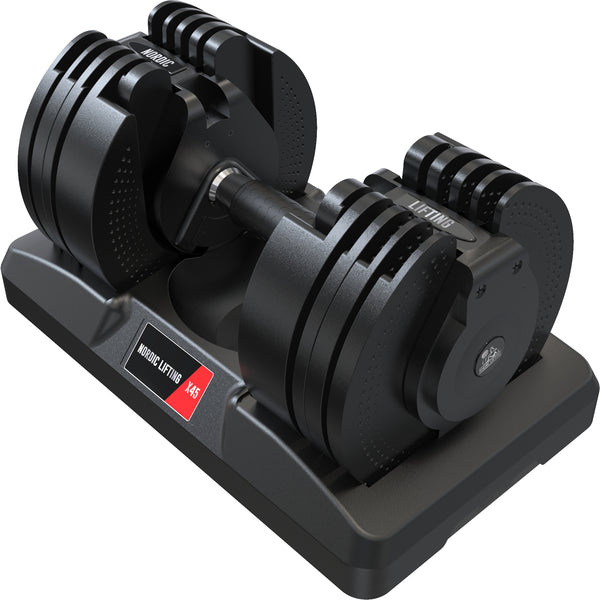 Adjustable Dumbbell 45lbs with Interchangeable Dial - Home Gym Space-S ...