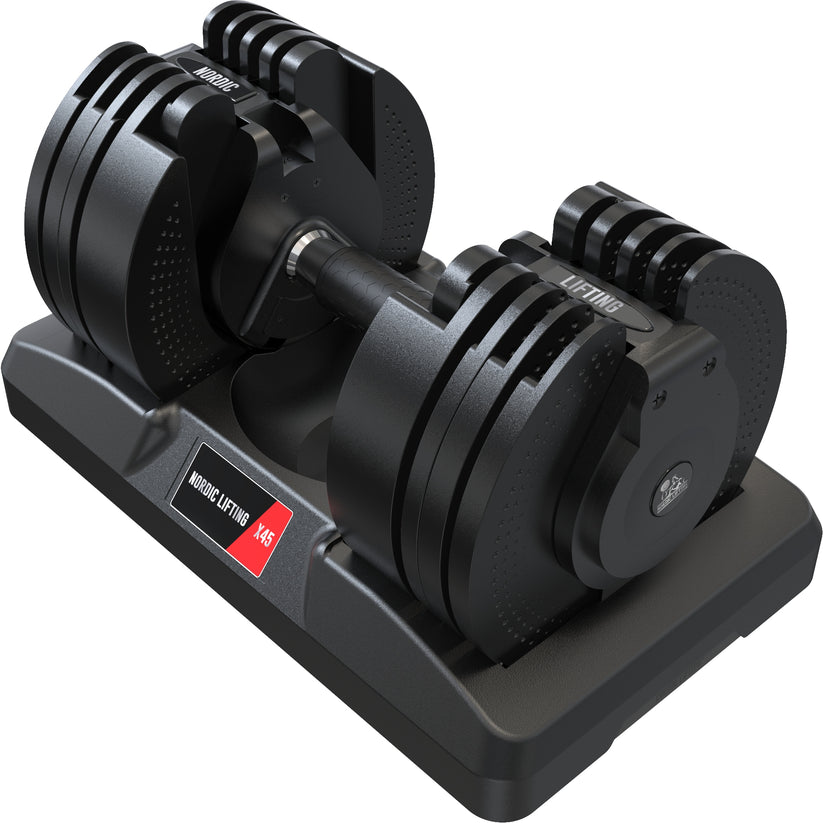 Adjustable Dumbbell 45lbs with Interchangeable Dial - Home Gym Space-S ...