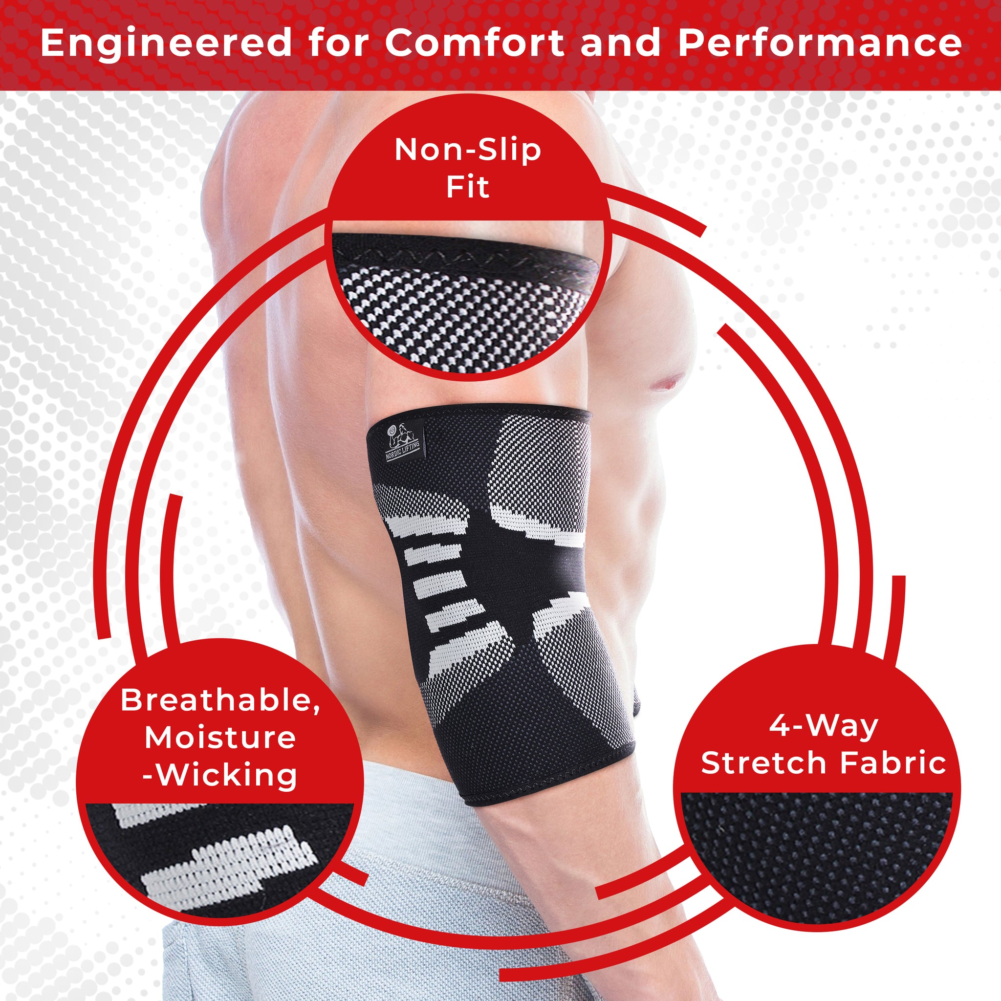 Premium Elbow Compression Sleeves For A Better Workout – Nordic Lifting
