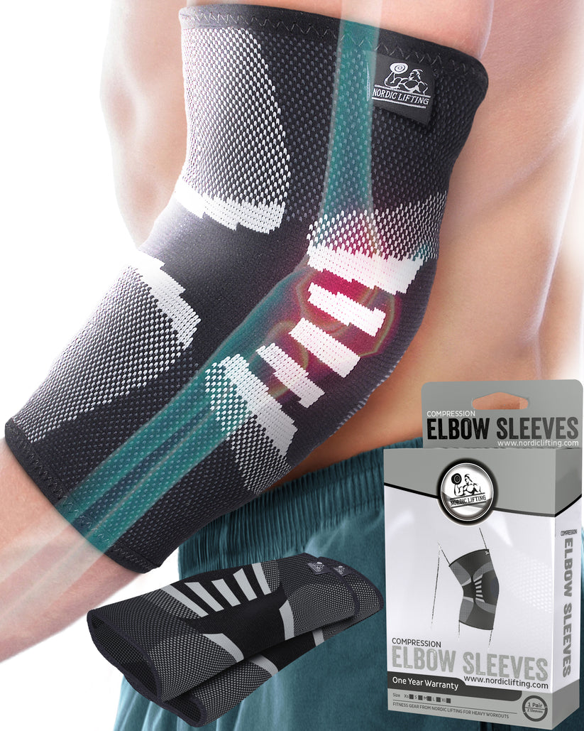 Premium Elbow Compression Sleeves For A Better Workout – Nordic Lifting